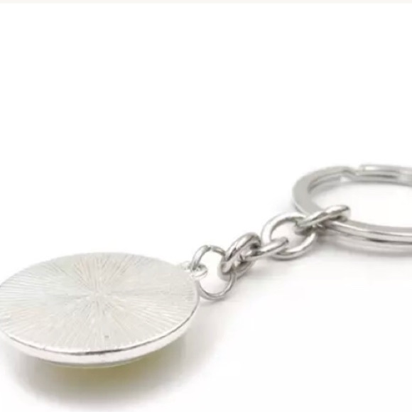 Accessories | Starbucks Logo Glass Dome Silver Tone Keychain | Poshmark